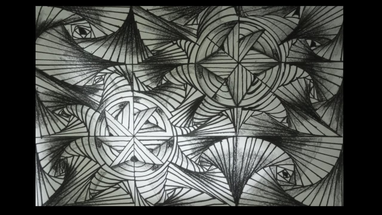 How to draw beautiful 3D line illusions - YouTube