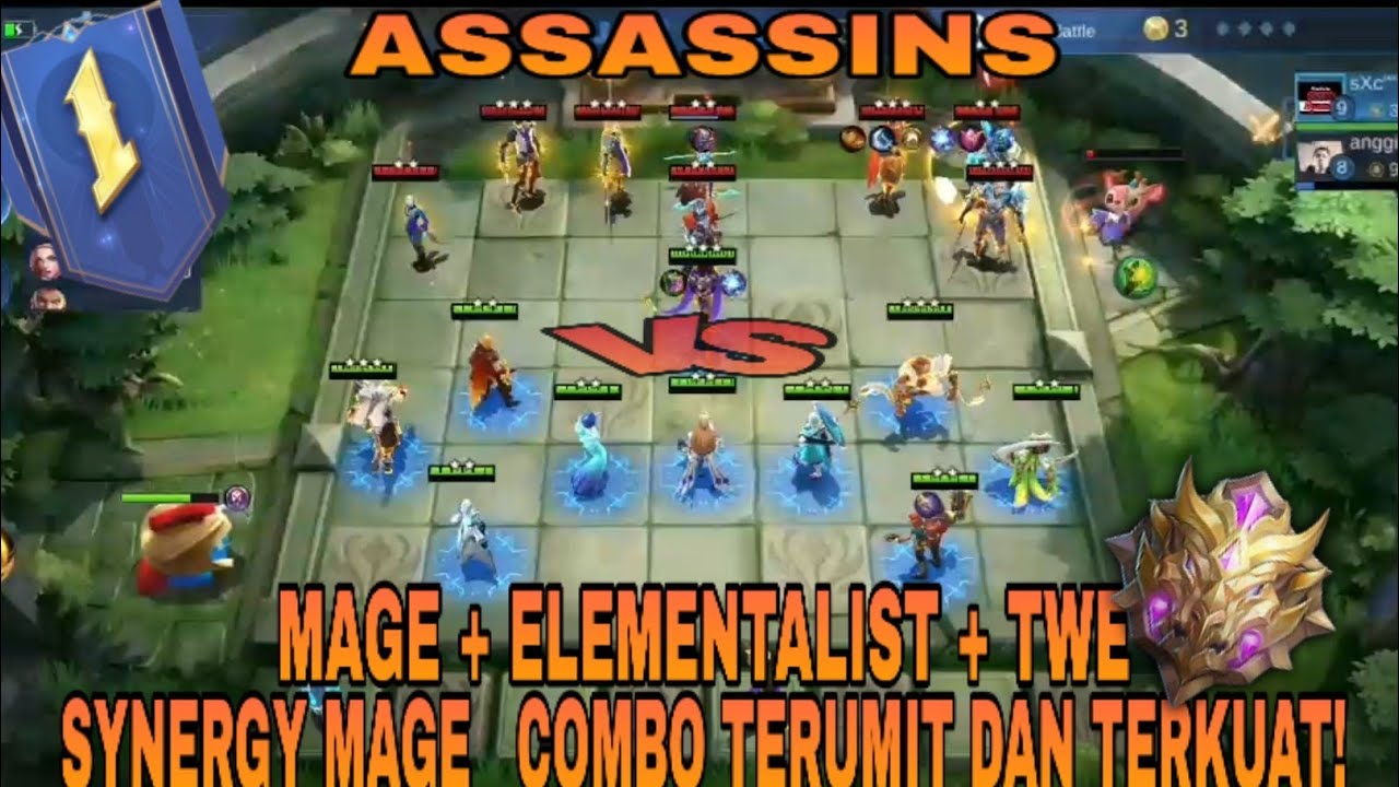 COMBO MAGE MAGIC CHESS TERKUAT! FULL MAGE VS FULL ASSASSINS | MAGIC ...