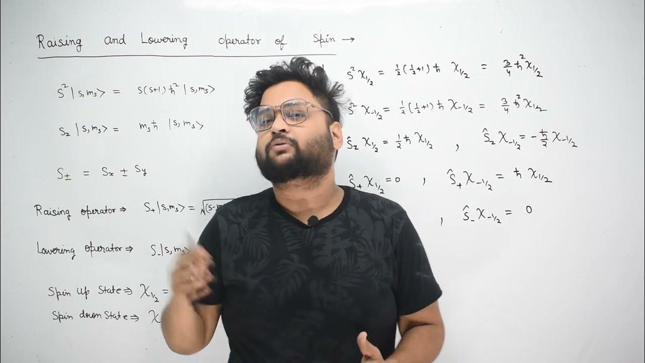 LOWERING AND RAISING OPERATOR OF SPIN ANGULAR MOMENTUM || EIGEN VALUES OF S^2 Sz components of ...