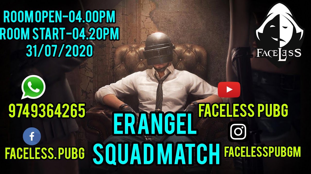 FACELESS PUBG CUSTOM LIVE - YouTube