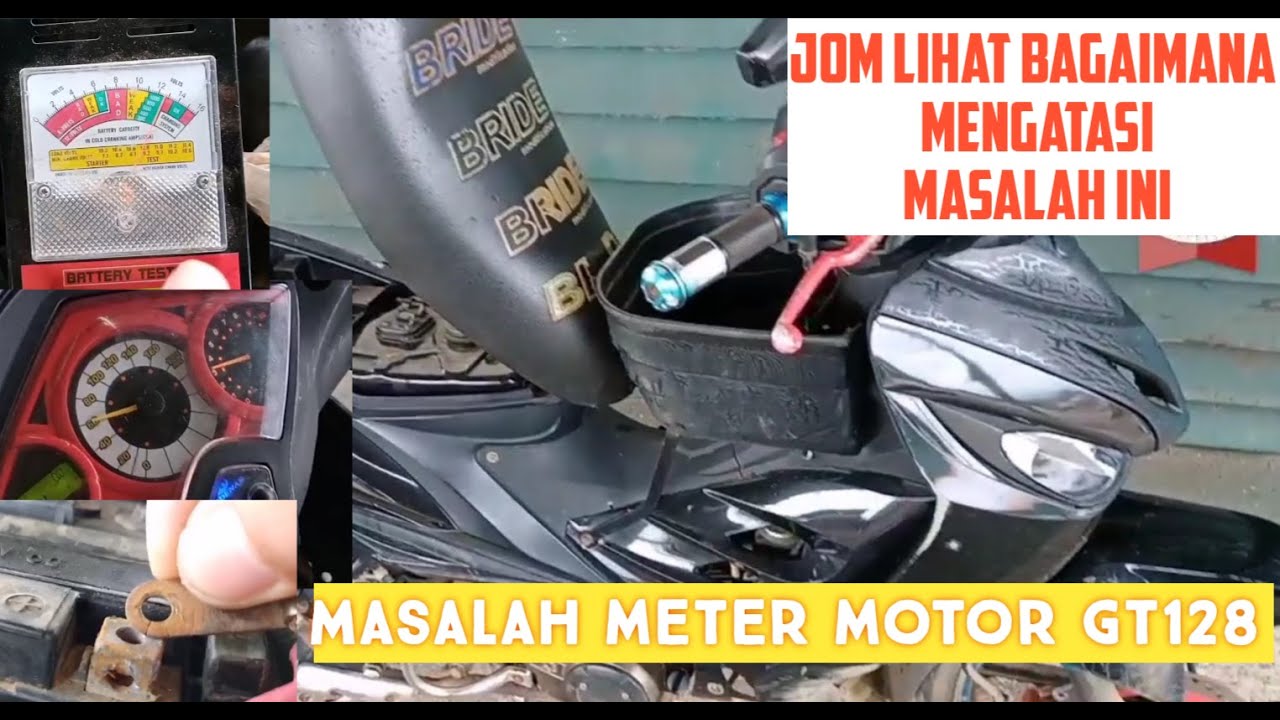 MASALAH METER MOTOR GT128 || CARA ATASI?? - YouTube