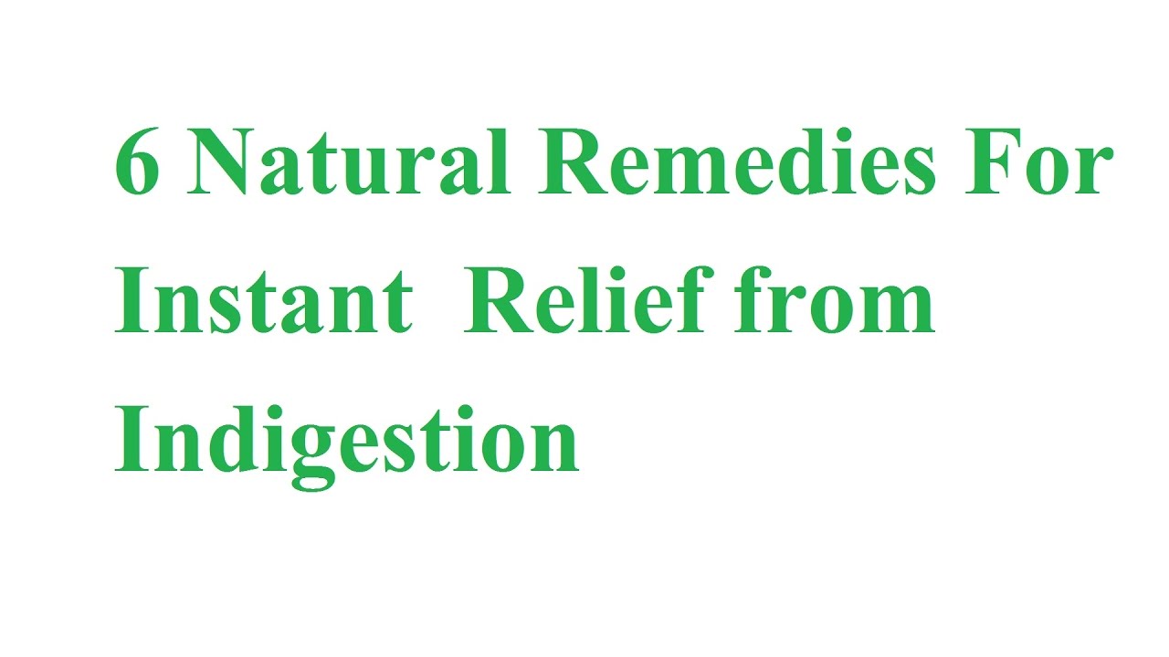 6 Natural Remedies For Instant Relief from Indigestion | home remedies ...