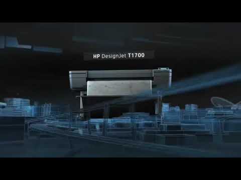 HP Designjet T1700 Printer - YouTube