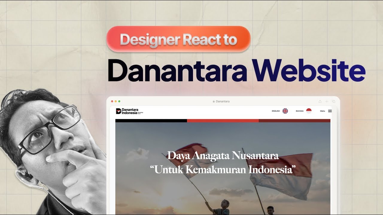 Designer React to Danantara Official Website - YouTube