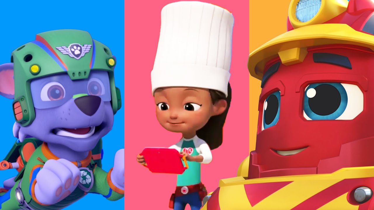 PAW Patrol Save Daring Danny X + Rusty Rivets & MORE 🦅🥧🚃 | Cartoons for ...