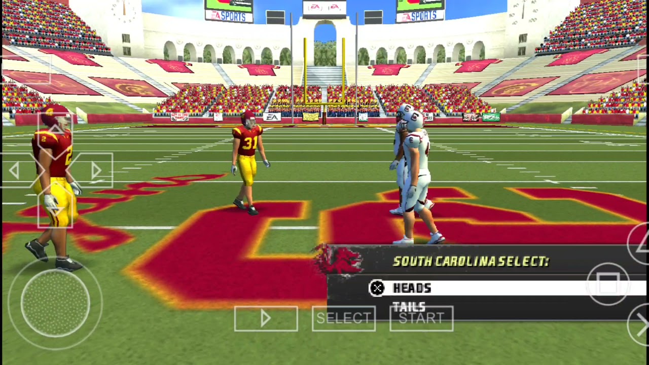NCAA FOOTBALL 10 PSP emulator - YouTube