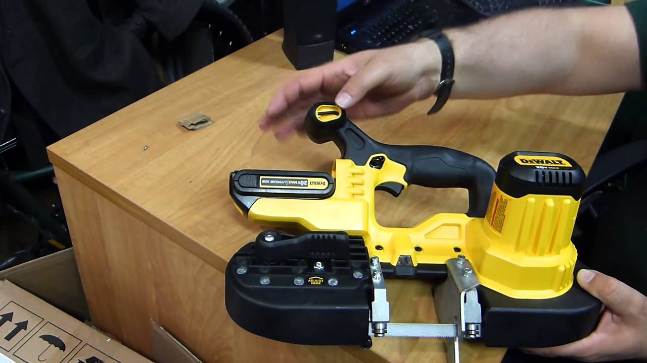 DEWALT DCS371B 20V MAX Lithium Ion Band Saw Review - TBReviews - YouTube