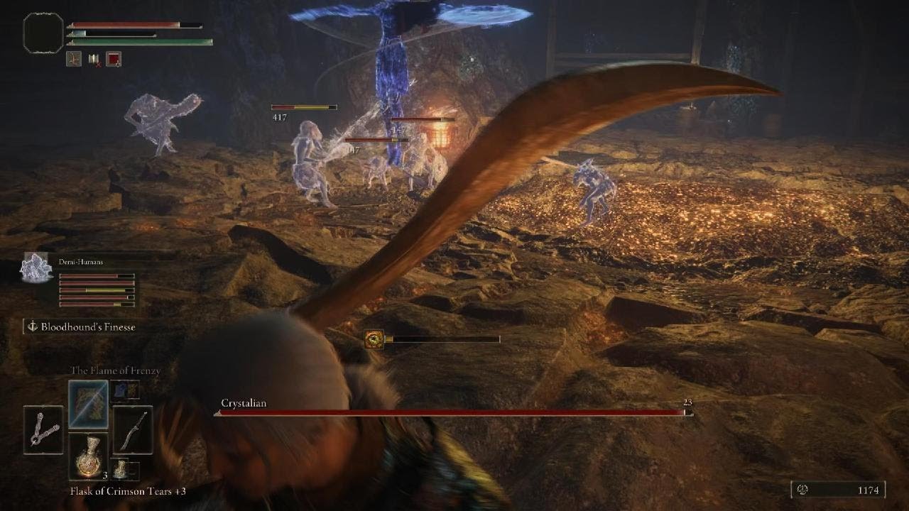 ELDEN RING [PS5] Freezbie fight with Crystalian - YouTube