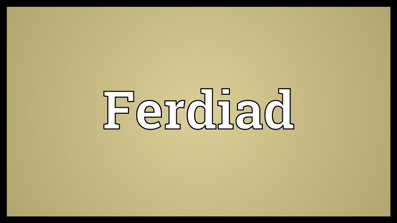 Ferdiad Meaning - YouTube
