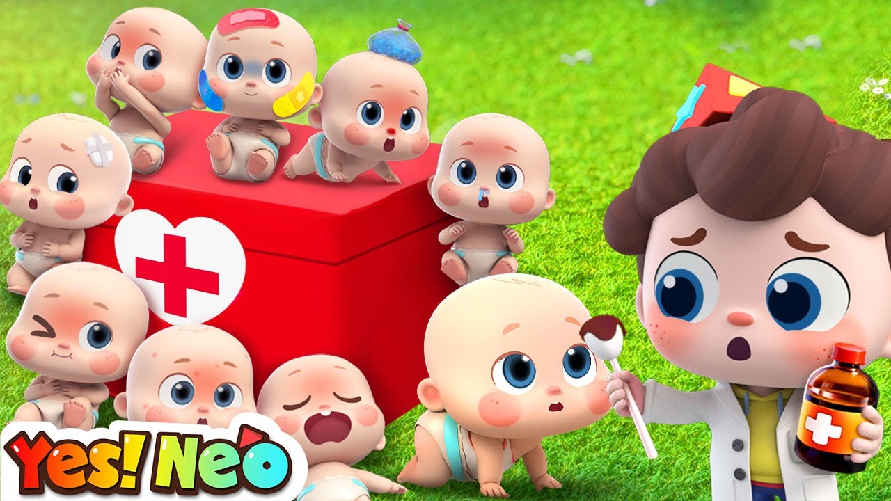 Counting 10 Little Babies | Sick Song | Numbers Song | Nursery Rhyme ...