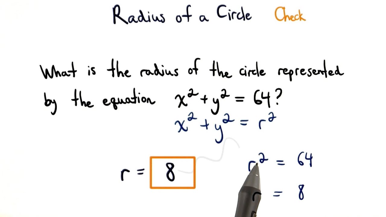 Radius Check - Visualizing Algebra - YouTube