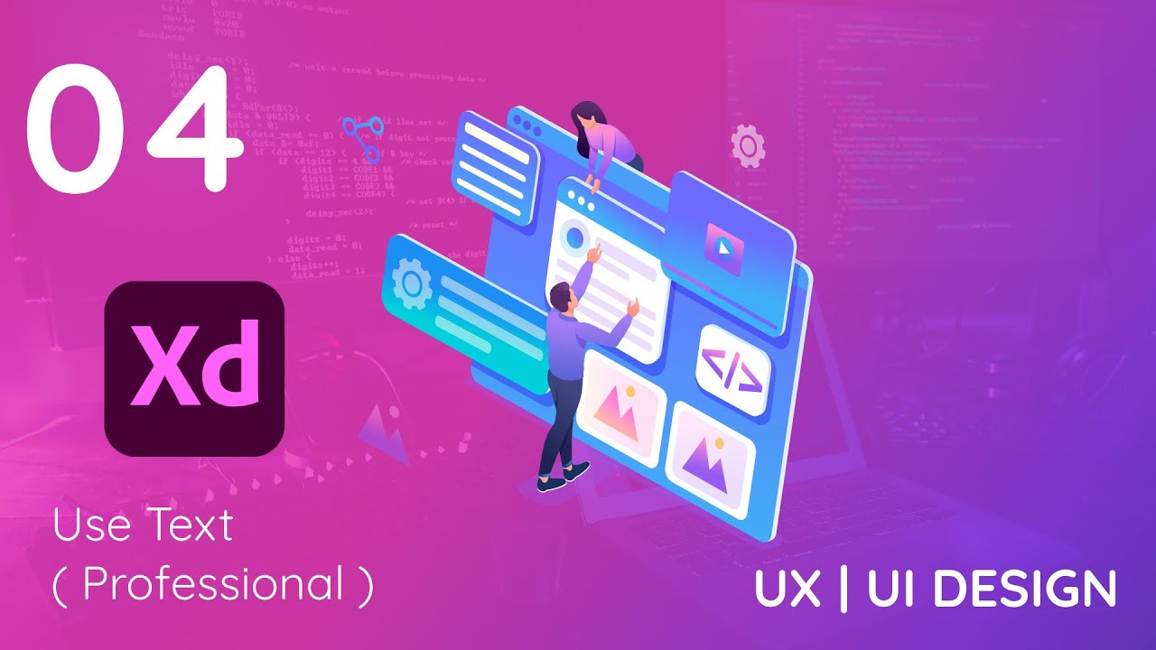 04- Use Text ( professional ) with Adobe XD - YouTube