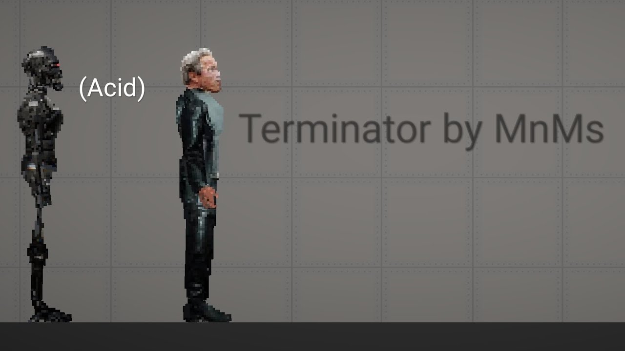 Melon Playground Terminator mod with custom flesh by me - YouTube