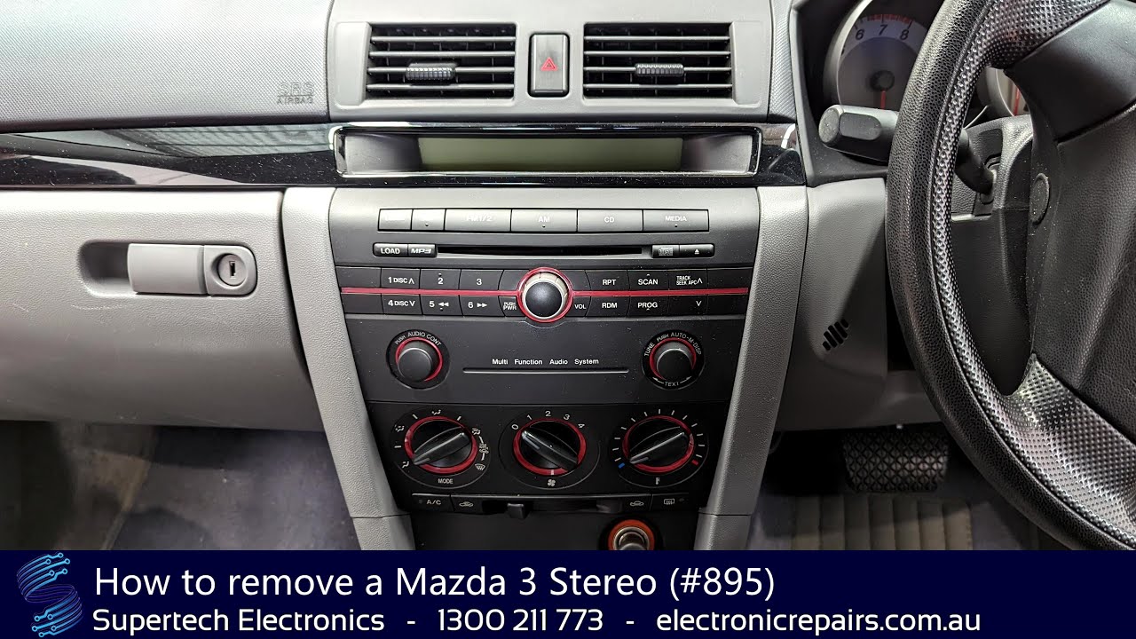 How to remove a Mazda 3 Stereo (#895) - YouTube