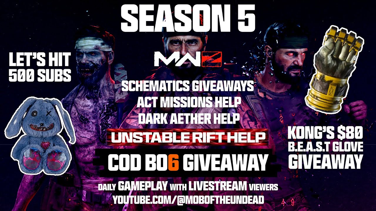MW3 Zombies | SEASON 5 | Unstable Rift Help, KONG B.E.A.S.T Glove ...