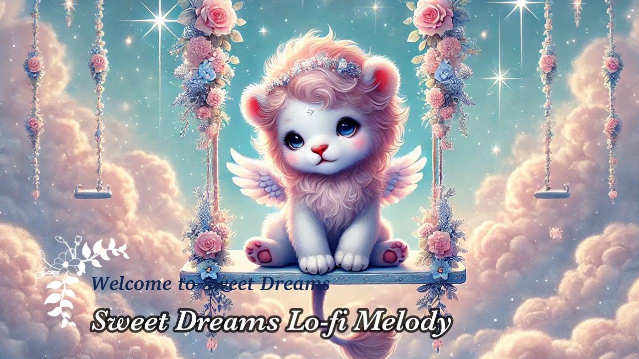 1 Hour of Cute Lo-fi 🎵 夢見るライオンのブランコ ⭐️ 【Relaxation and Study Music ...