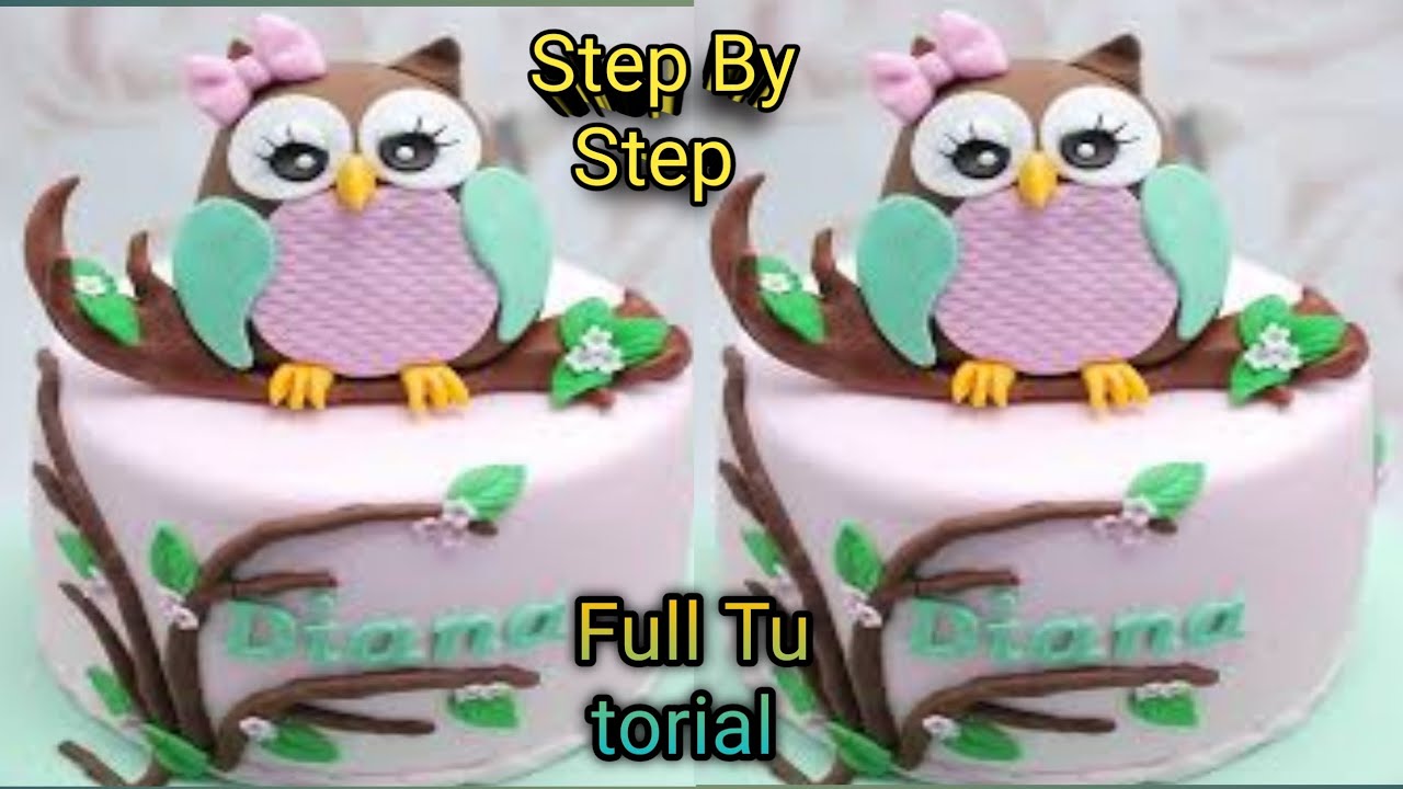 Owl Birthday Cake | How To Make Ullu Cake Design j| Pardeep Cakes - YouTube