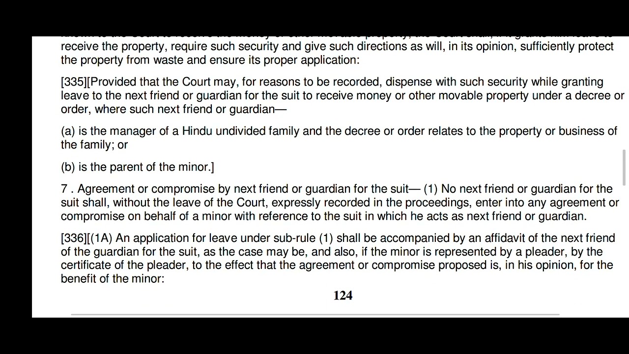 Minor or unsound mind#plaintiff and defendant order 32 - YouTube