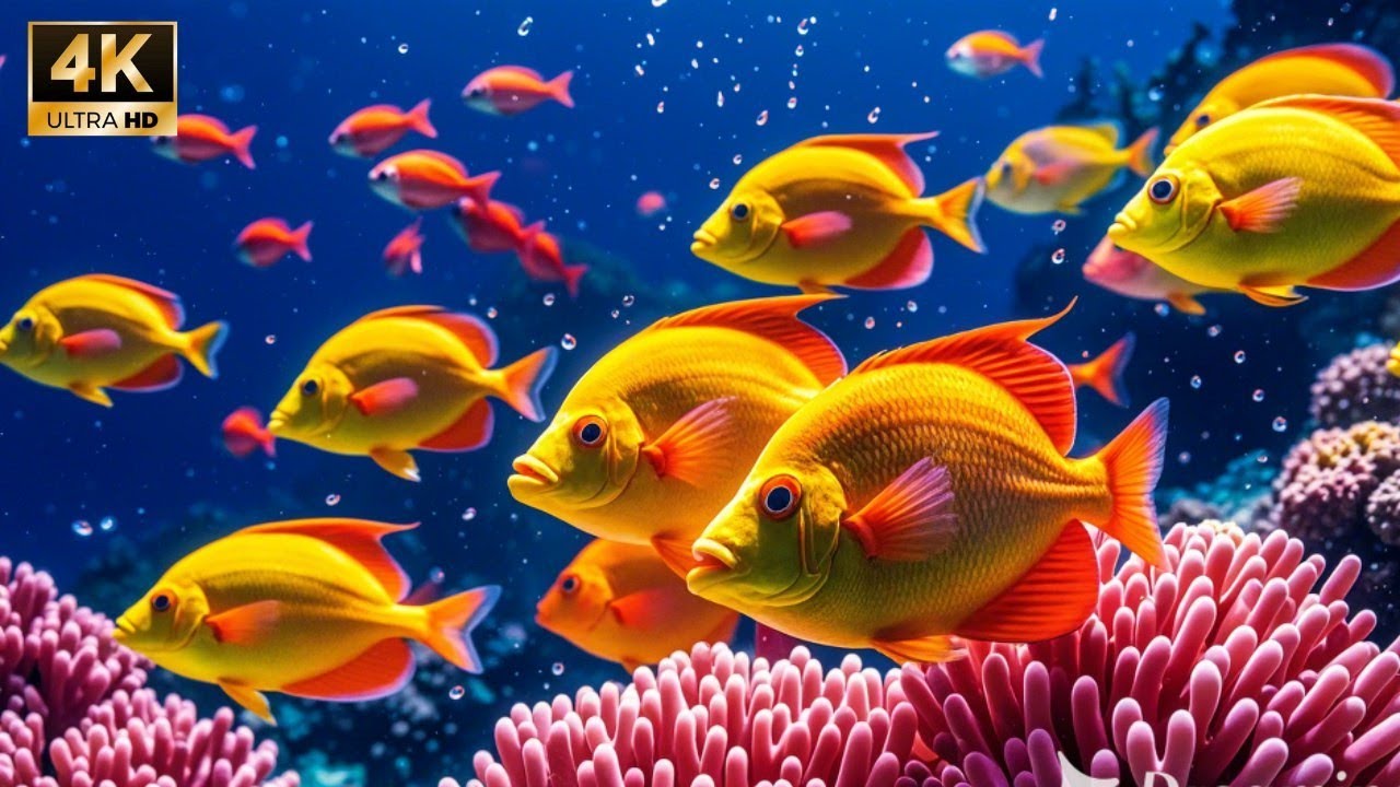 [NEW] 11HR Stunning 4K Underwater Wonder • Beautiful Tropical Fish ...