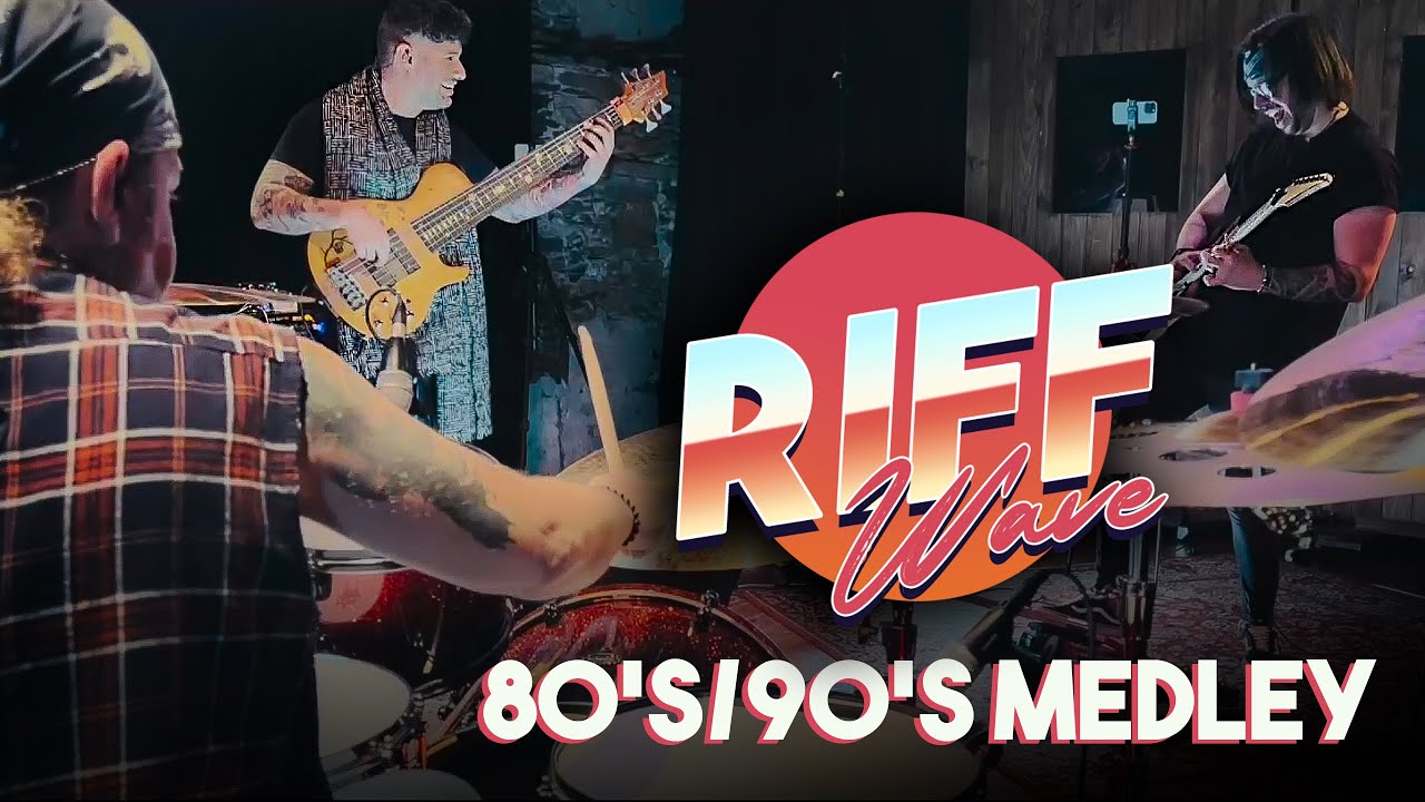 Riff Wave - 80's/90's Medley (Bon Jovi, Kiss, Metallica, Eiffel 65, etc.) - YouTube