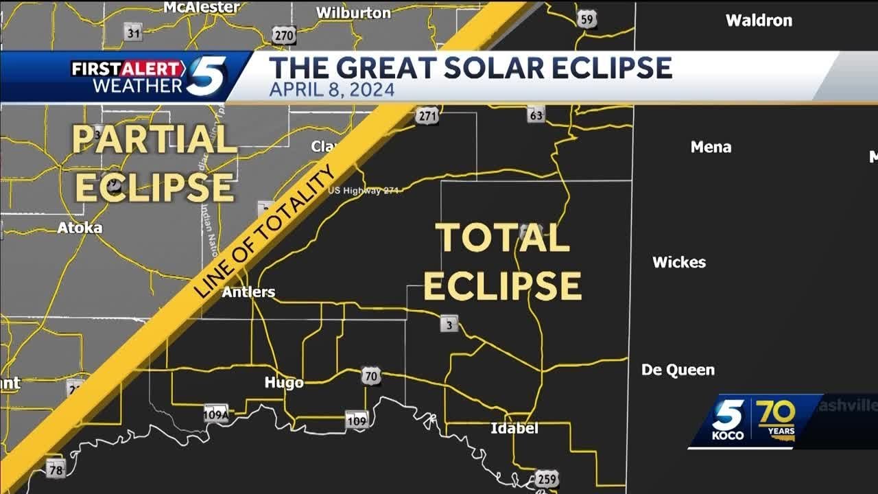 Jonathan Conder shows the path of totality, quick facts about the solar ...
