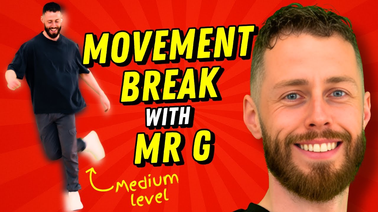 2 Minute Movement Break | Medium Level ADHD-Friendly Dance with Mr G ...