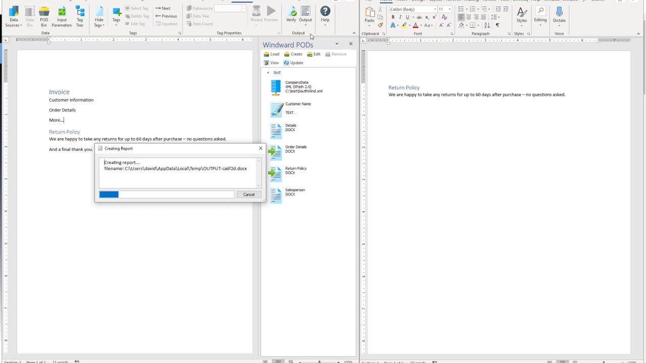 Template PODs | Windward Studios Document Automation - YouTube
