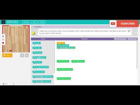 How To Make A Bounce Game In Code.org - YouTube