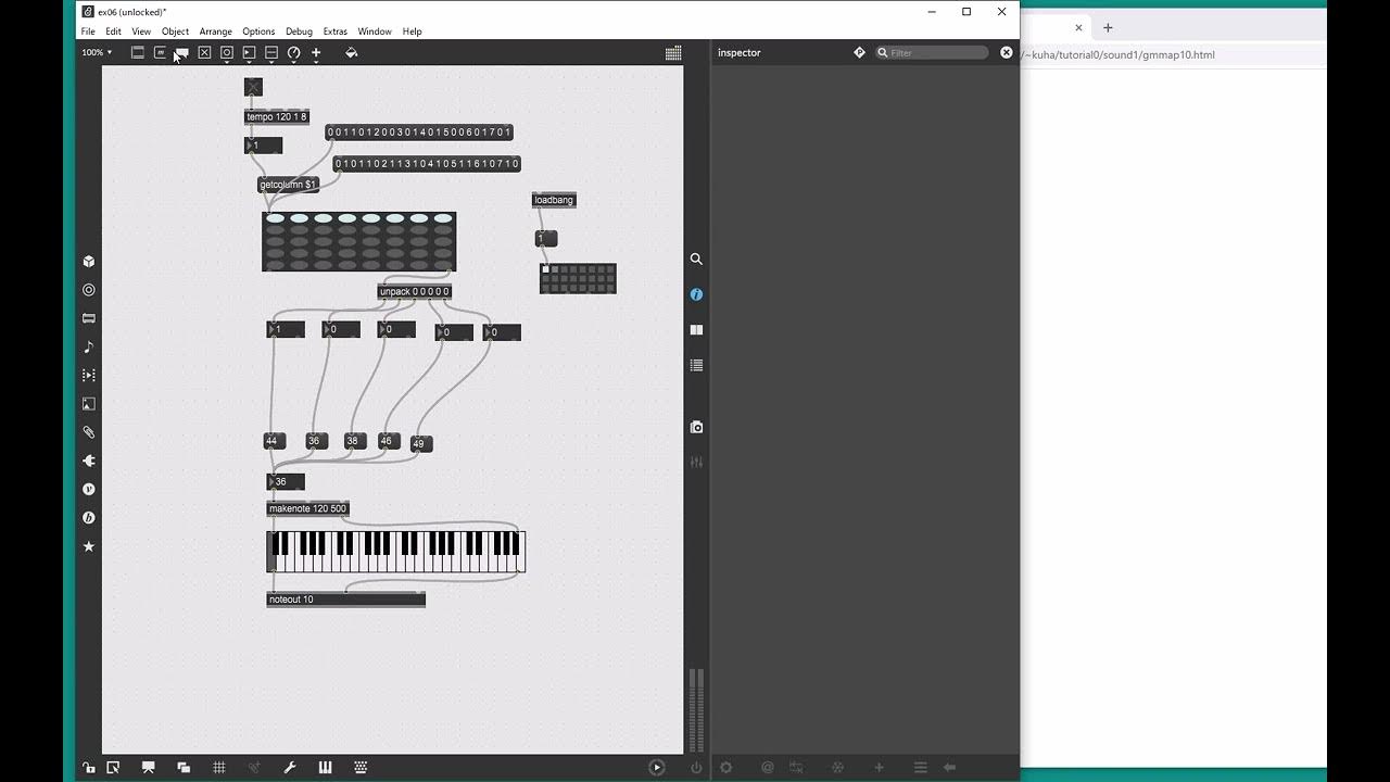MaxMSP MIDIプログラミング26「matrixcntlを使ったドラムマシン」 - YouTube