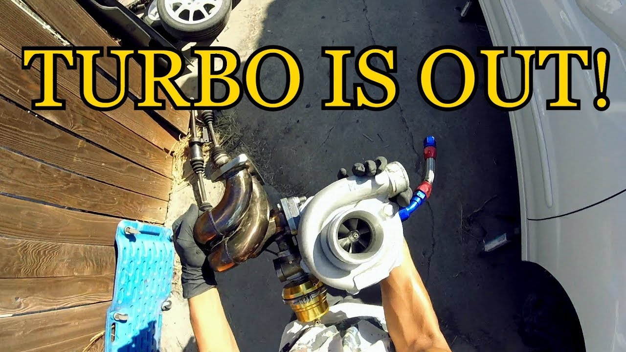 Turbo Integra GSR Build! Turbo and Manifolds are Out! - YouTube