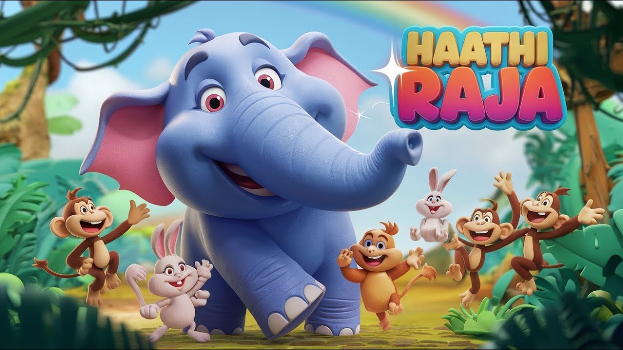 Haathi Raja | Kids cartoon | Nursery Rhyme | Kids Cartoon song | Hindi ...
