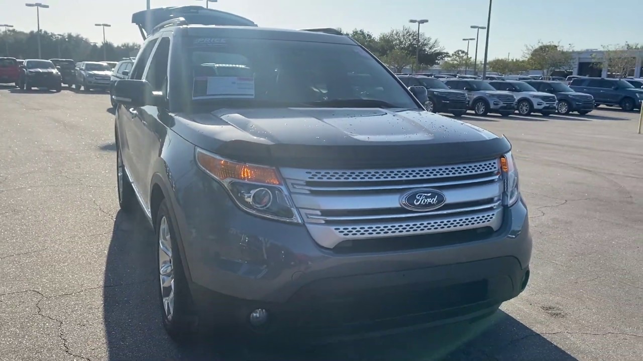 2014 Ford Explorer XLT SUV Gray 3.5 V-6 - YouTube