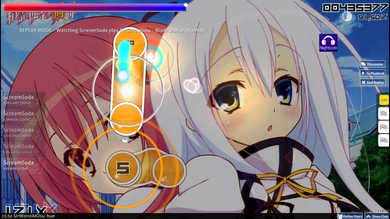 osu! Nightcore - Seirei Tsukai no Blade Dance - ED (Ni-Sokkususu ...