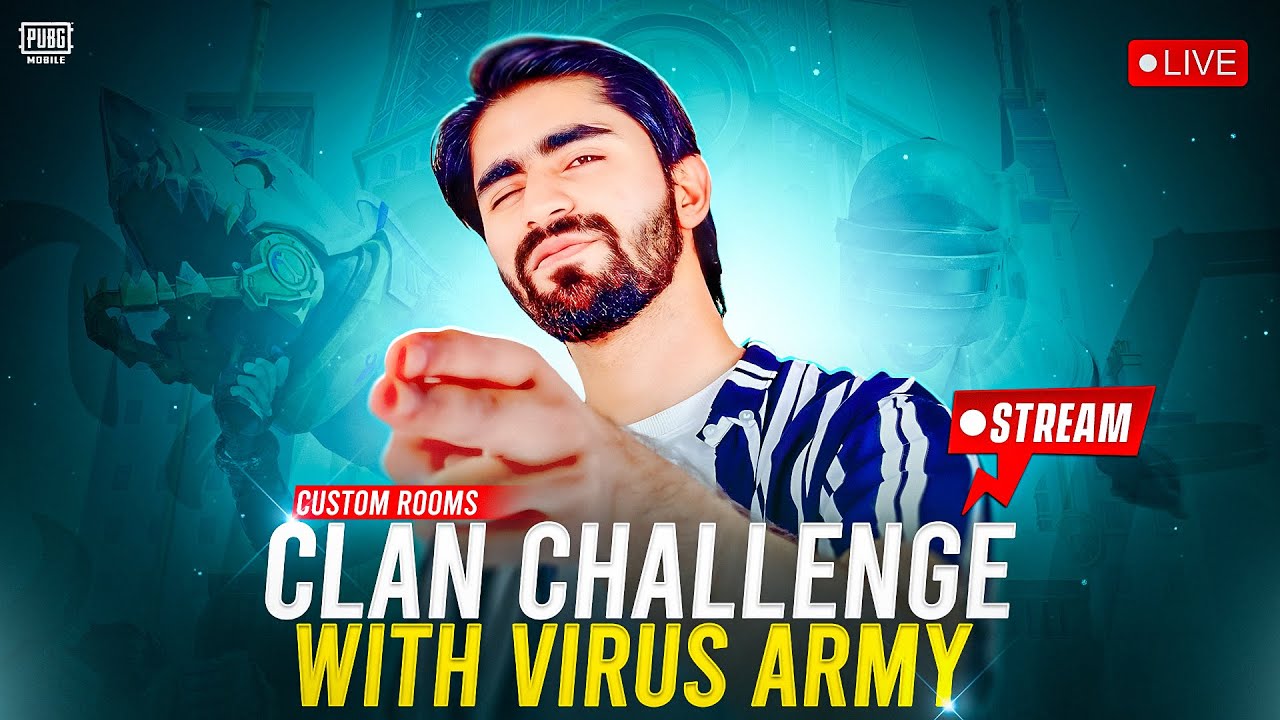 CLAN Challenge With VIRUS ARMY 😍 !! Custom Rooms🔥 - YouTube