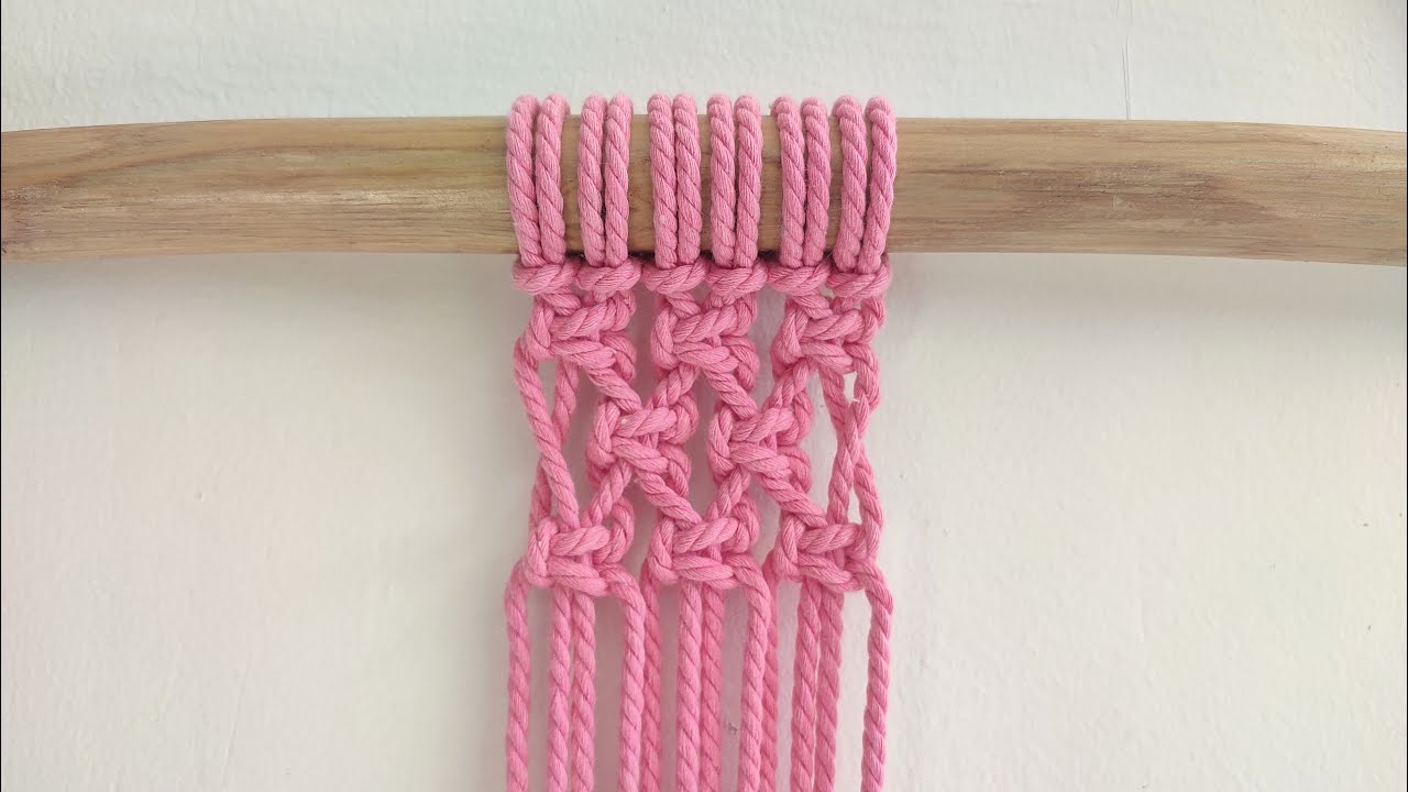 Macrame Pattern Using Switch Knot | MACRAME TUTORIAL #1 - YouTube