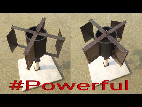 Any Direction Winding Mill | Get Free Energy From Wind | Pawan Chakki ...