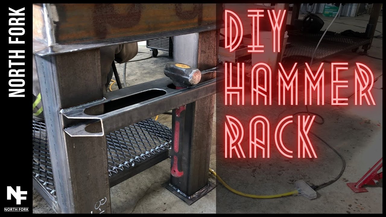 How to Build A Hammer Rack For Your Home Work Bench! DIY Fabrication ...