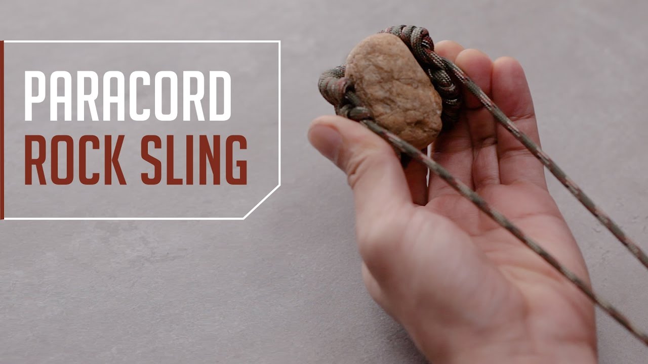 DIY Paracord Rock Sling - YouTube
