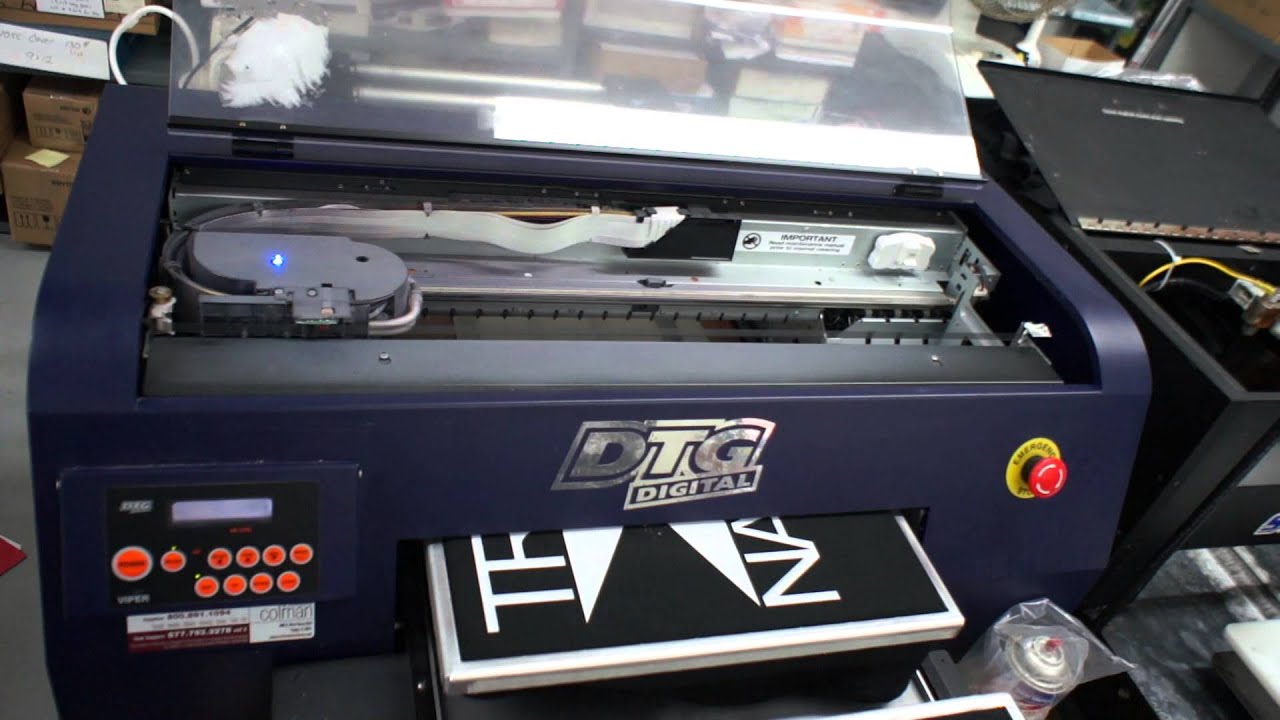DTG Garment Printer - Viper Printer - YouTube