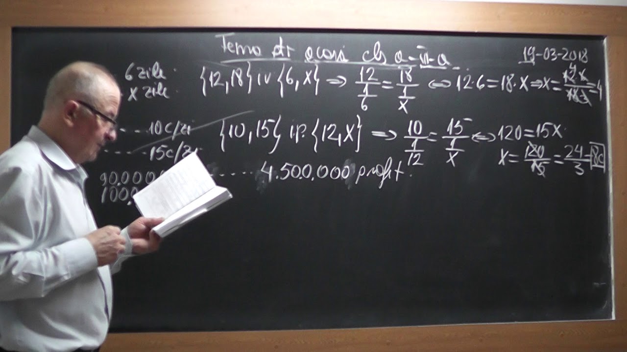 2/2 1705 Clasa 6 - Rezolvam probleme cu MARIMI DIRECT si INVERS ...