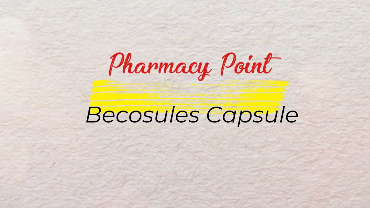 Becosule Capsule Increase Immunity | Pharmacy Point - YouTube