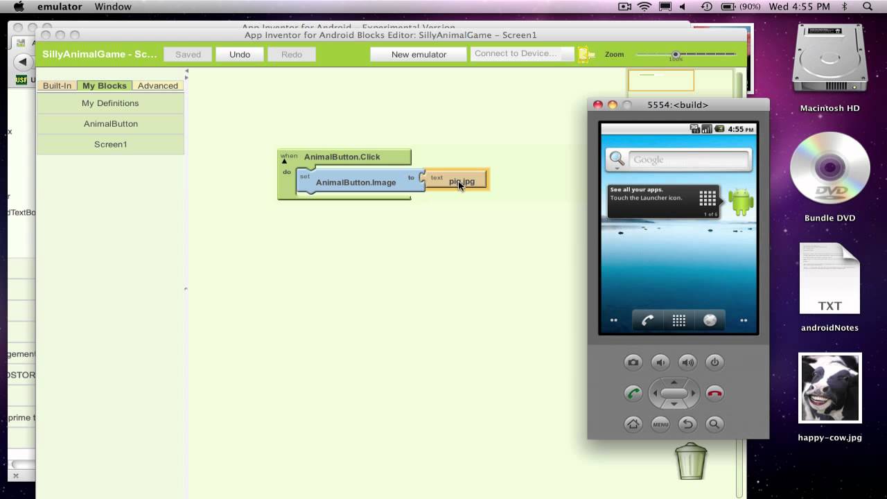 Conditional Blocks and Randomness with App Inventor - YouTube