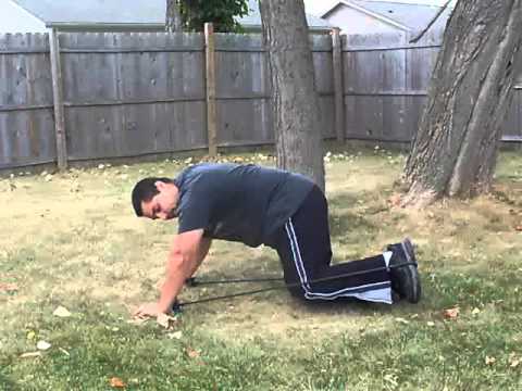 Hamstring Kickback using Resistance Band - YouTube