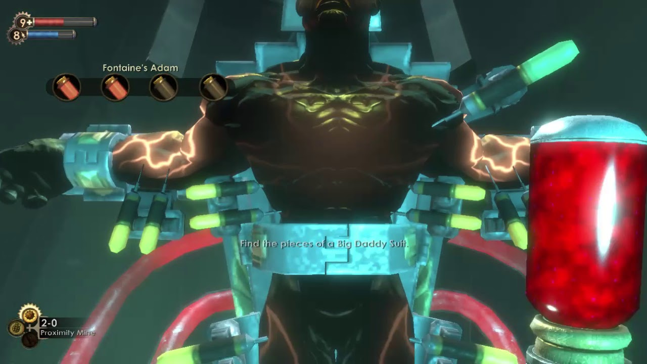 Bioshock - final mission fight boss - YouTube