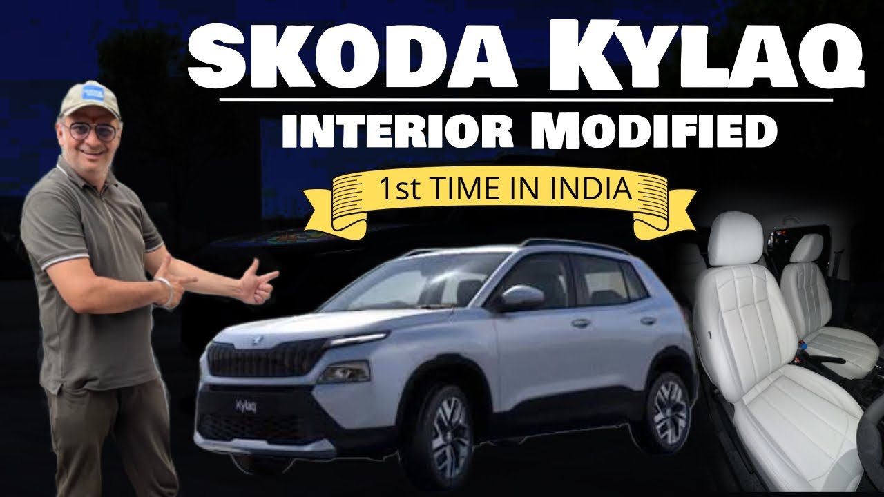 Skoda Kylaq Interior Modified | first time in india | Kylaq Seat covers ...