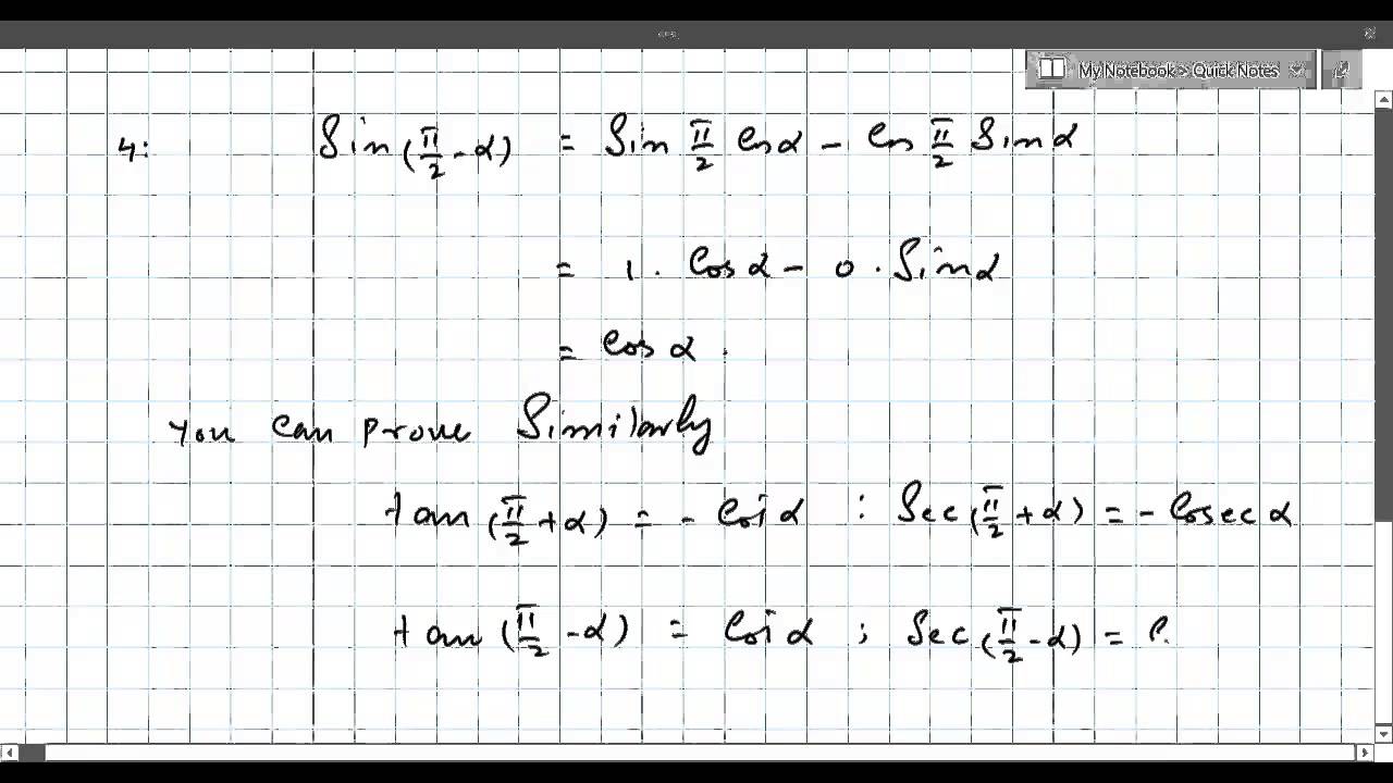 Trigonometric Ratios of Allied Angles Lesson 3 - YouTube
