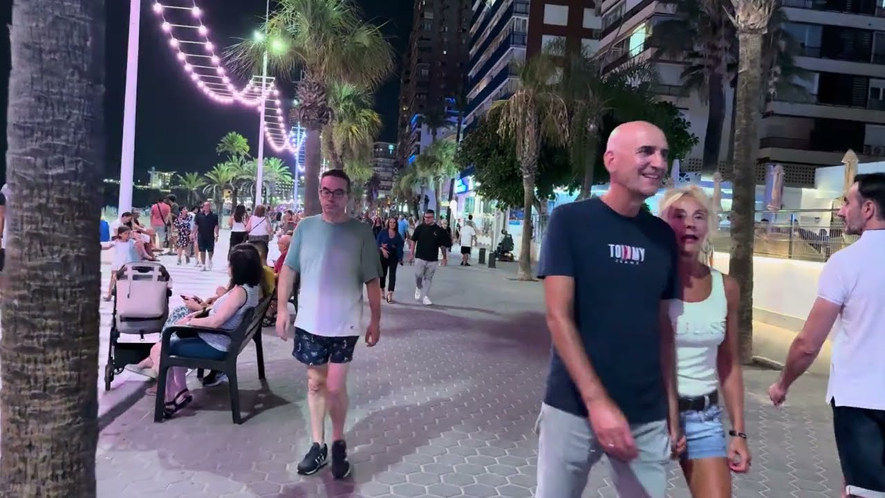 Spain. CRAZY Nightlife Benidorm! Bars PACKED, Streets OVERFLOWING ...