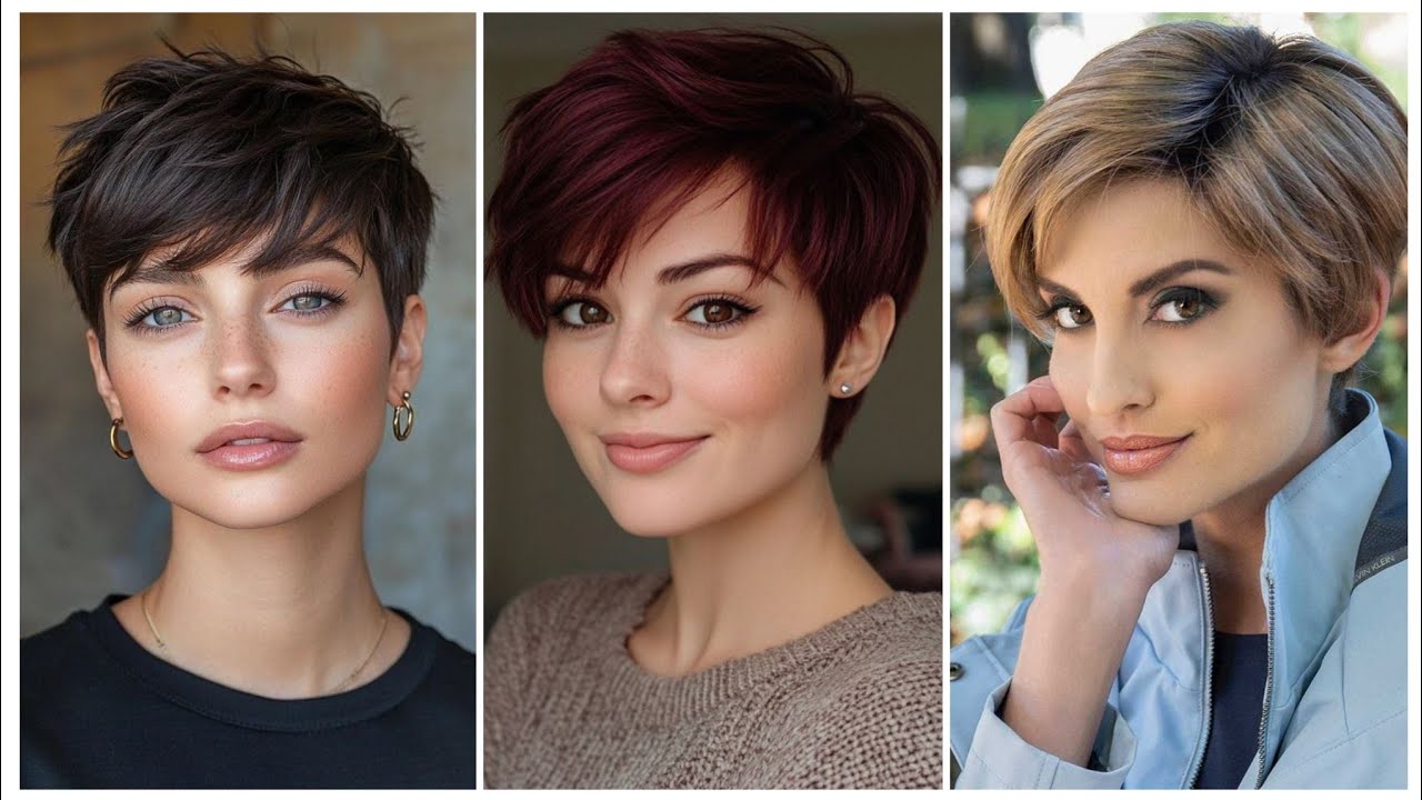 Stylish and modern pixie short haircuts ideas #shorthairstyles - YouTube