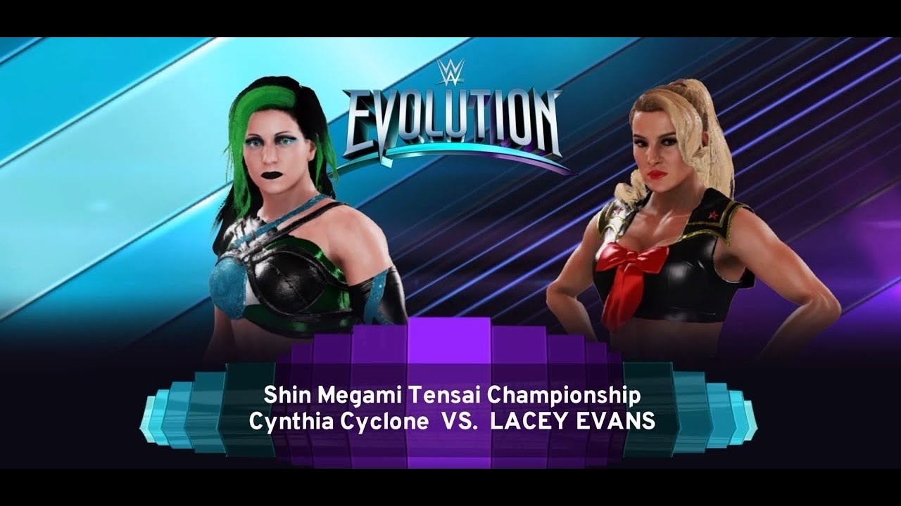 Cynthia Cyclone vs. Lacey Evans for the Shin Megami Tensai Championship ...
