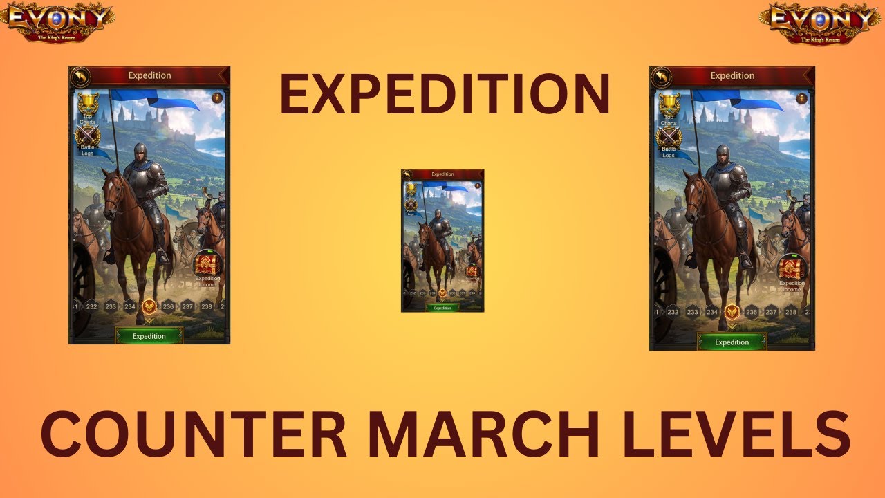 EVONY - Expedition - Counter March Levels(Cavs, Ground & Archer Layers ...